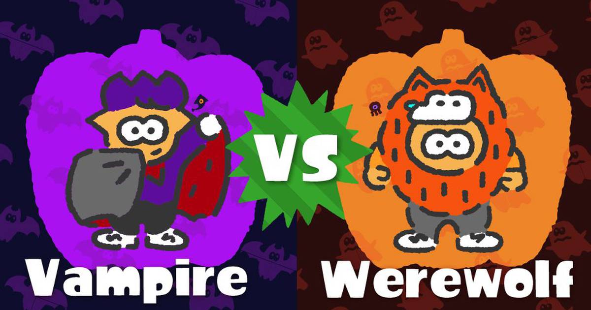 Splatoon 2 - Splatoon 2 terá Splatfest com Vampiros vs. Lobisomens ...