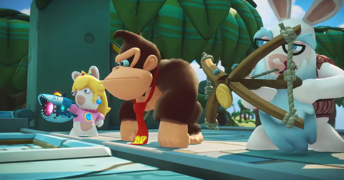 Mario Rabbids Kingdom Battle - Expansão de Mario + Rabbids com Donkey ...