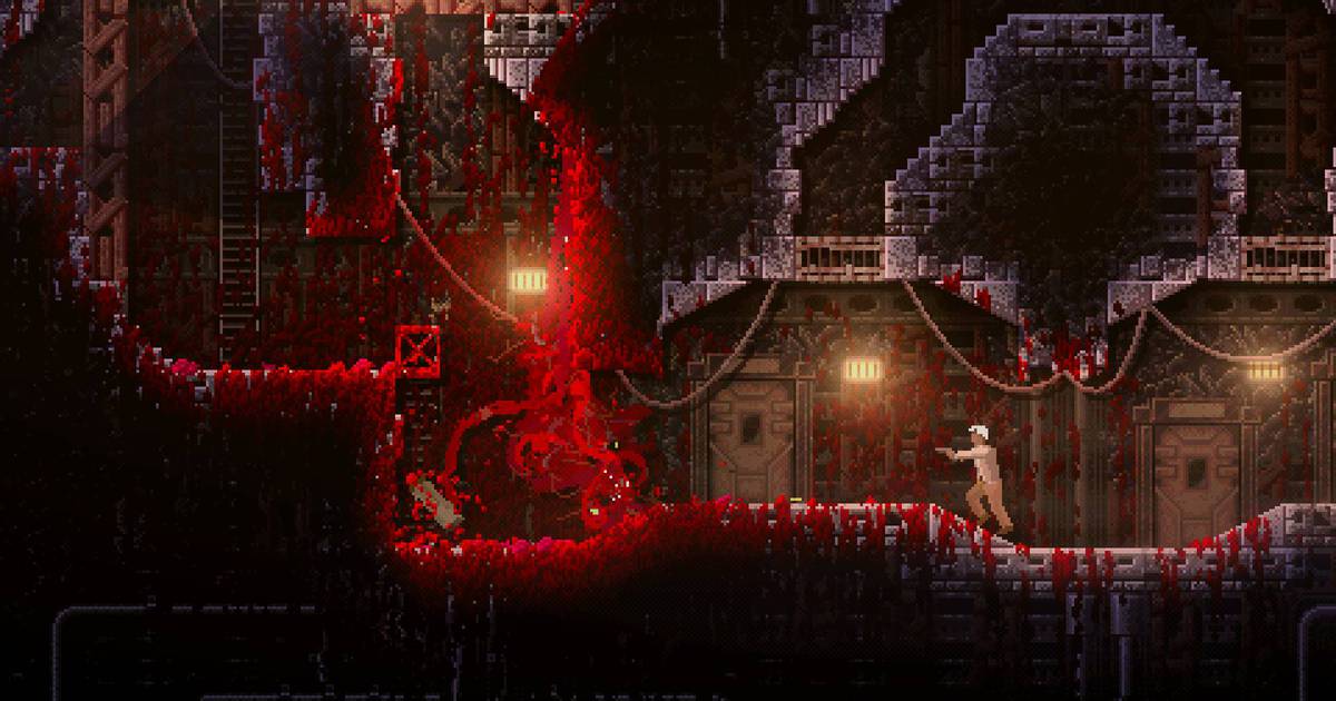 Carrion, da Devolver Digital, coloca jogador no papel de um monstro