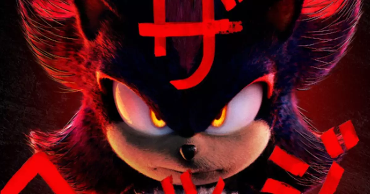 Sonic 3 | Shadow obtiene un póster japonés exclusivo en un tono oscuro
