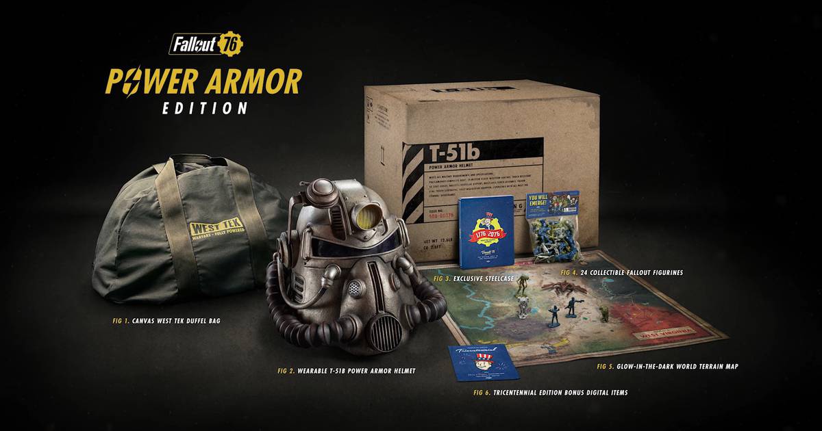 Fallout 76 - Edição de colecionador de Fallout 76 virá com capacete ...