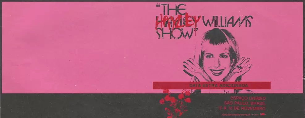 Hayley Williams anuncia show no Rio após ingressos esgotados em SP