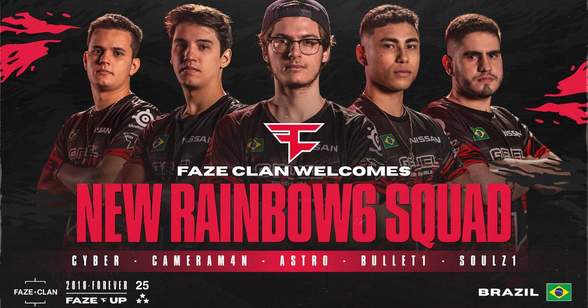 R6: FaZe Clan reformula elenco com jogadores ex-MIBR