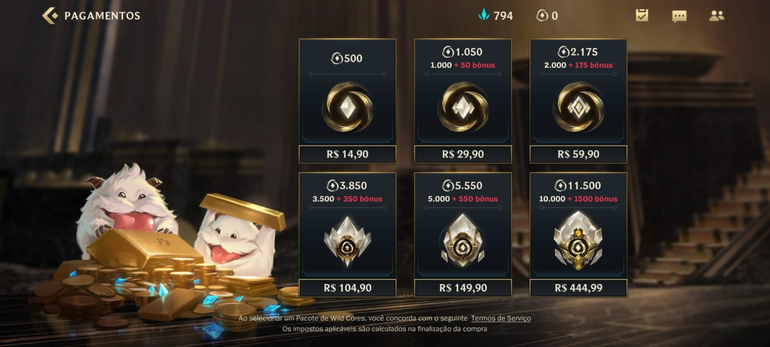 Veja quanto custam os Wild Cores, moeda virtual de LoL: Wild Rift